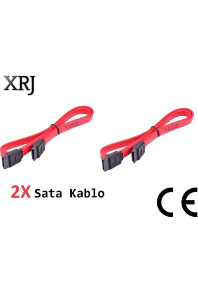 Xrj Sata-Sata Ara Kablo SSD HDD Harddisk 45CM Ce Sertifikalı 2 Adet Xrj Sata-Sata Ara Kablo SSD HDD Harddisk 45CM Ce Sertifikalı 2 Adet
