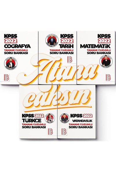 Benim Hocam Yayınları 2022 KPSS Tamamı Çözümlü Soru Bankası Seti 5'li Benim Hocam Yayınları 2022 KPSS Tamamı Çözümlü Soru Bankası Seti 5'li
