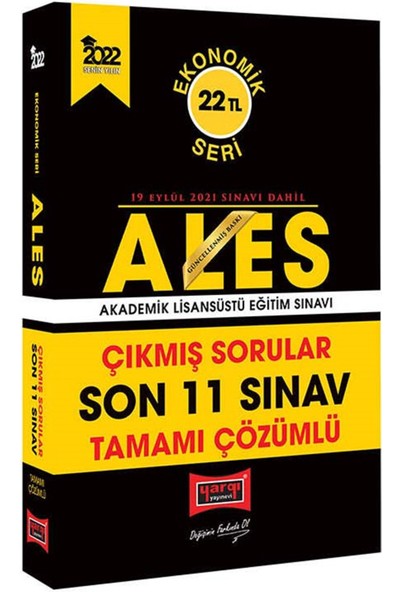 Yargı Yayınevi 2022 ALES Ekonomik Seri Tamamı Çözümlü Son 11 Sınav Çıkmış Sorular Yargı Yayınevi 2022 ALES Ekonomik Seri Tamamı Çözümlü Son 11 Sınav Çıkmış Sorular