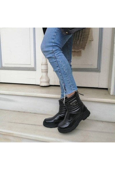 Marco Bellini Siyah Kadın Fashion Kar Botu 25