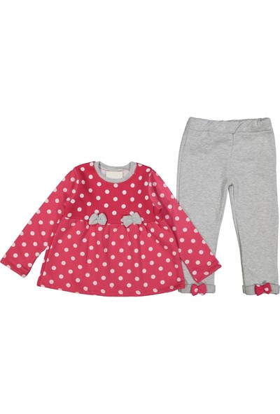 Exculusive Kız Bebek Puantiyeli 3 Ip Kışlık Taytlı Takım Exculusive Kız Bebek Puantiyeli 3 Ip Kışlık Taytlı Takım