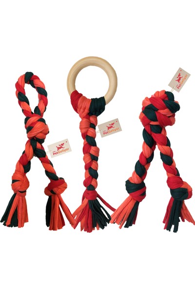 Pet Geliyor Soft Burgu Ahşap Halka ve Topçuk Çekiştirme Köpek Oyuncağı - Diş Kaşıma Ipi ve Isırma Oyuncakları Pet Geliyor Soft Burgu Ahşap Halka ve Topçuk Çekiştirme Köpek Oyuncağı - Diş Kaşıma Ipi ve Isırma Oyuncakları