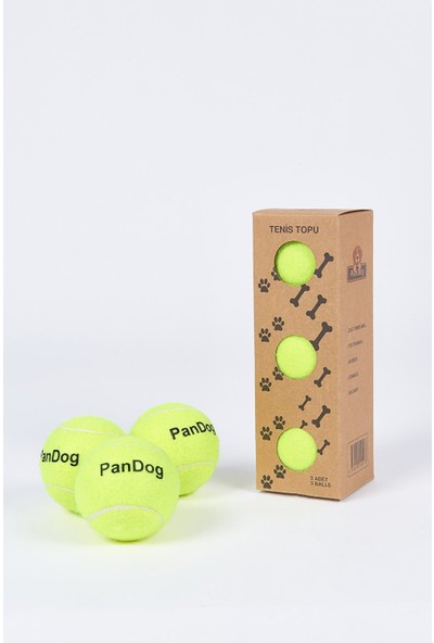 Pandog Sesli Tenis Topu 3 Adet Pandog Sesli Tenis Topu 3 Adet