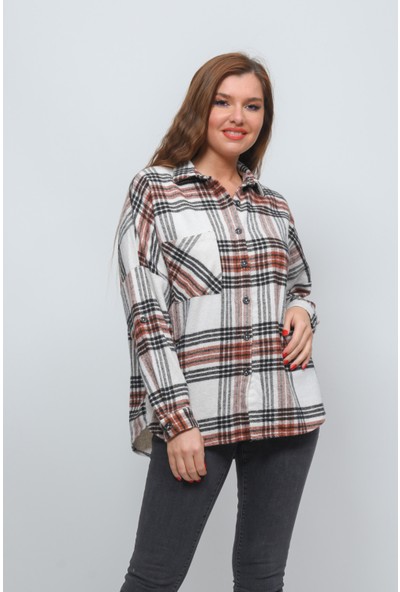 Tusse Ekose Desenli Battal Pamuklu Oversize Oduncu Gömlek Tusse Ekose Desenli Battal Pamuklu Oversize Oduncu Gömlek