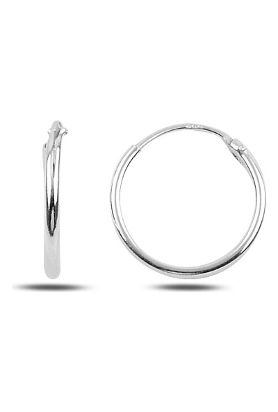 Gümüşhan Gümüş 14MM Sade Halka Küpe Gümüşhan Gümüş 14MM Sade Halka Küpe