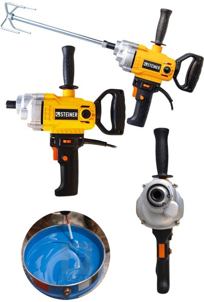 Steiner MIX-2800W Bakır Sargı 6 Kademeli Alçı Boya ve Harç Karıştırıcı Mikser Steiner MIX-2800W Bakır Sargı 6 Kademeli Alçı Boya ve Harç Karıştırıcı Mikser