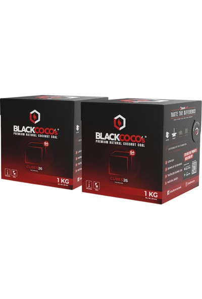 Blackcoco's Nargile Kömürü 2kg CUBES26 Blackcoco's Nargile Kömürü 2kg CUBES26