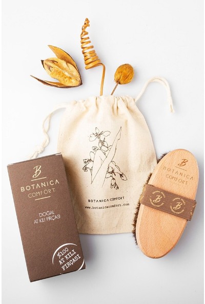 Botanica Comfort Selülit Karşıtı Doğal At Kılı Fırçası Siyah