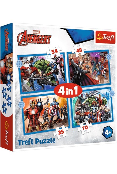 Trefl Puzzle Brave Avengers 4 In 1 Çocuk Puzzle (35+48+54+70 Parça) Trefl Puzzle Brave Avengers 4 In 1 Çocuk Puzzle (35+48+54+70 Parça)