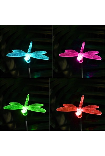 Solar Yusufçuk Güneş Enerjili Bahçe Lambası Rgb 2 Li Set