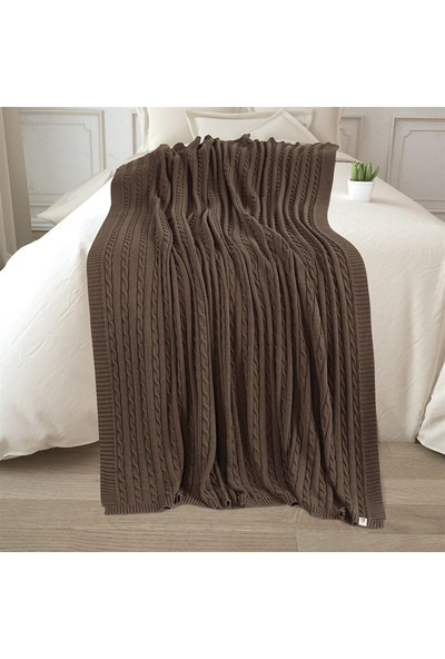 Dolce Mariee Triko Battaniye Kahve