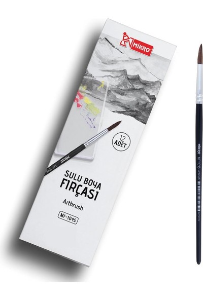 Mikro MF-1045 Sulu Boya Fırçası No:3 Mikro MF-1045 Sulu Boya Fırçası No:3