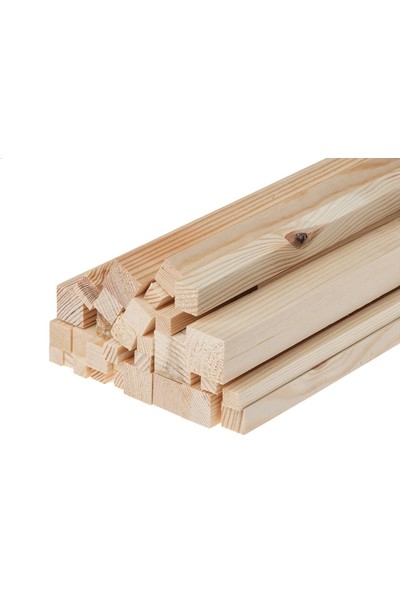 Iahşap 2X6X10 cm Sedir (Katran )Ahşap Çıta Taslak Tahta ve Planyalı Kereste