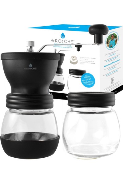 Grosche Bremen Seramik Kahve Öğütücü Ekstra Kavanoz ve Kapak