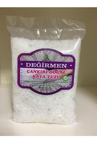 Değirmen Çankırı Kaya Tuzu Granül 1 kg Değirmen Çankırı Kaya Tuzu Granül 1 kg