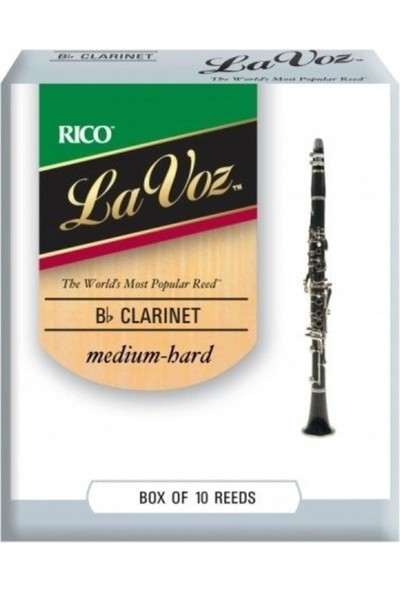 DAddario Woodwinds Rico Lavoz RCC10MH Sib Klarnet Kamışı Medium Hard