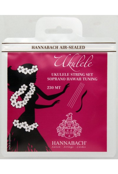 Hannabach 230MT Soprano Ukulele Takım Tel Hawaii Tuning