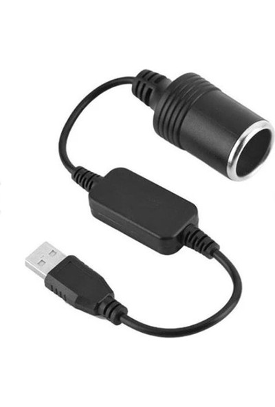 Powermaster USB 2.0 Oto Çakmaklık Çevirici 5V 2A To 12V 800MA