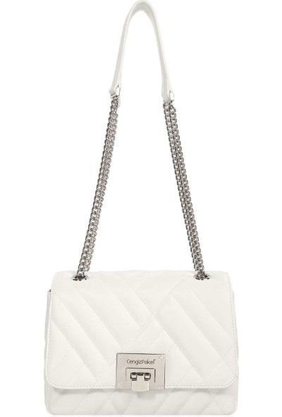 Cengiz Pakel Carmen Kadın Omuz Çantası 7330-BEYAZ Cengiz Pakel Carmen Kadın Omuz Çantası 7330-BEYAZ