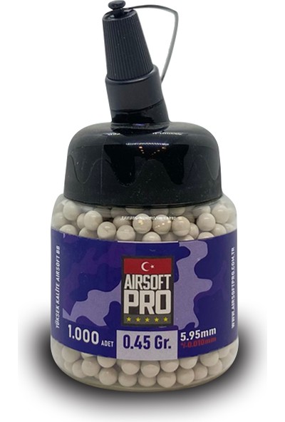 Airsoft Pro 0.45 gr Bb - 1.000 Adet - 450 gr