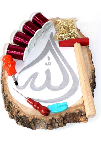 Tuğra Tablo Filografi Ağaç Kütük Set