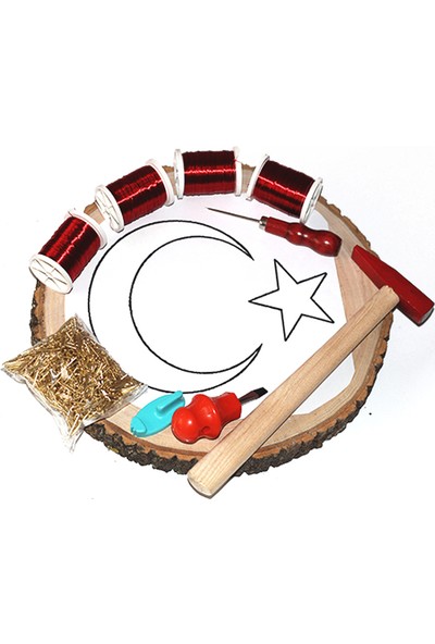 Tuğra Tablo Filografi Ayyıldız Hazır Set