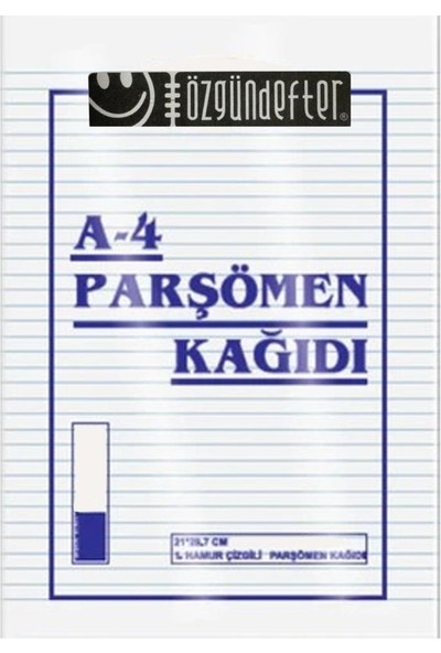 Özgün Defter Özgün A4 Parşömen Kağıdı Çizgili 150 Adet