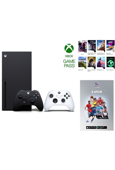 Microsoft Xbox Series x Oyun Konsolu 1tb Siyah + 1 Beyaz Controller + 6 Aylık Ssport Plus Üyeliği + 1 Yıl Gamepass Ultimate Microsoft Xbox Series x Oyun Konsolu 1tb Siyah + 1 Beyaz Controller + 6 Aylık Ssport Plus Üyeliği + 1 Yıl Gamepass Ultimate