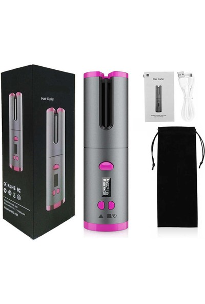 Cordless Saç Bukle Makinası Kablosuz USB Şarjlı