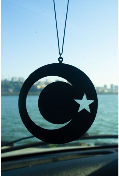 Loggia Ay Yıldız Figürlü Metal Dikiz Aynası Araba Süsü