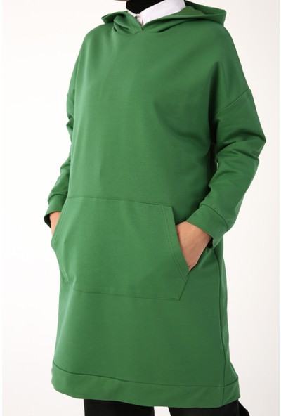 Kapüşonlu Sweat Tunik