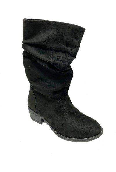 Zarif 9410 Süet Fashion Körüklü Kadın Çizme