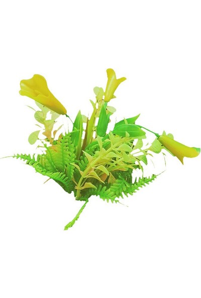 Charge Akvaryum Aksesuarı Yapay Çiçek