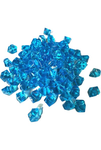 Charge 50 Adet Mavi Akrilik Akvaryum ve Dekorasyon Taşı