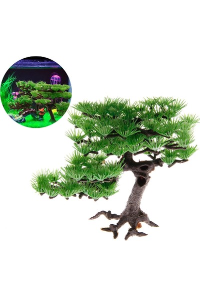 Charge Akvaryum Yapay Plastik Çam Ağacı