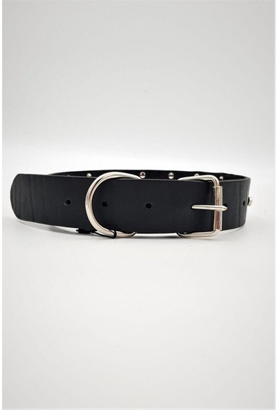 Desingshop Hakiki Deri Ayarlanabilir Büyük Irk Köpek Tasması 4 cm x 67 cm Boyun Ölçüleri: 45 - 59 cm