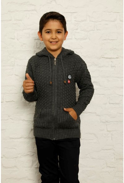 Gimer Avm Kapşonlu Fermuarlı Triko Hırka Gimer Avm Kapşonlu Fermuarlı Triko Hırka