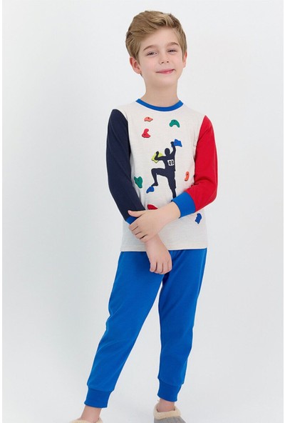 ROLY POLY Rolypoly Kremmelanj Erkek Çocuk Uzun Kol Pijama Takımı ROLY POLY Rolypoly Kremmelanj Erkek Çocuk Uzun Kol Pijama Takımı