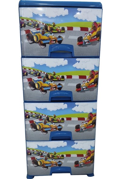 Asfar Plastik Komidin Sebzelik 4 Çekmeceli