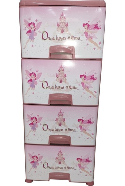 Asfar Plastik Komidin Sebzelik 4 Çekmeceli