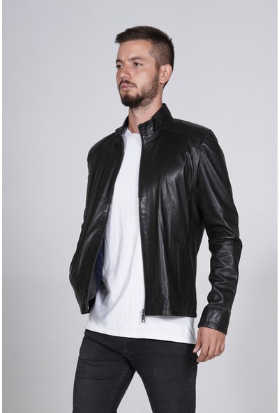 Nils Deri Erkek Deri Basic Ceket Nils Deri Erkek Deri Basic Ceket