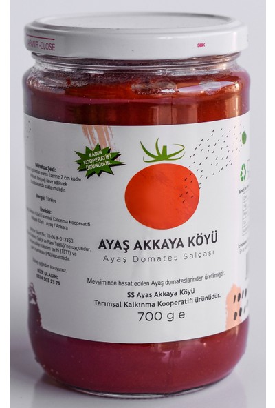 Ayaş Akkaya Köyü Domates Salçası 700 gr