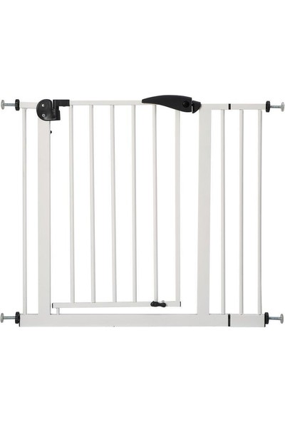 Baby Go Babygo Güvenlik Kapısı Tekstüre Beyaz 76-90 cm Uzatma Aparatlı