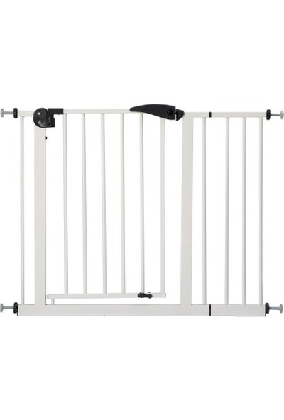 Baby Go Babygo Güvenlik Kapısı Tekstüre Beyaz 76-100 cm Uzatma Aparatlı