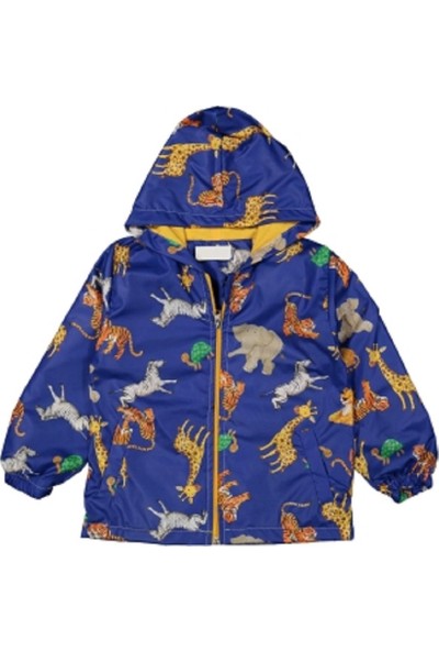 Rc Crispy Safari Baskılı Çocuk Kapüşonlu Astarlı Yagmurluk Rc Crispy Safari Baskılı Çocuk Kapüşonlu Astarlı Yagmurluk