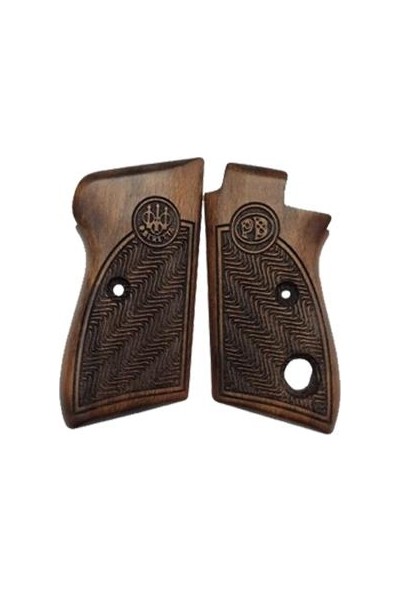Beretta Tek Düğmeli 70 70S 71 Uyumlu Özel Üretim Ceviz Ağacından El Yapımı Tabanca Kabzası Ars.03
