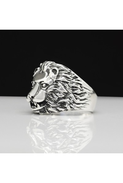 Taja925 Aslan Gümüş 925 Erkek Gümüş Yüzük