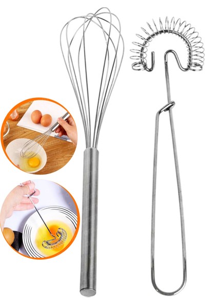 Mali 2 li Paslanmaz Çırpma Seti Çırpıcı Set