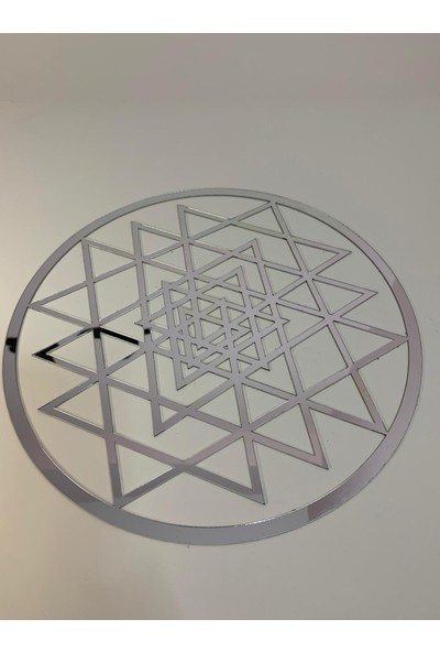 Buketiket Sri Yantra 1 mm Pleksi Duvar Sticker Buketiket Sri Yantra 1 mm Pleksi Duvar Sticker