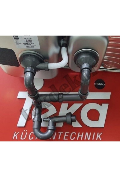 Teka 1,5 Göz Taşmalı Evye Sifon Takımı